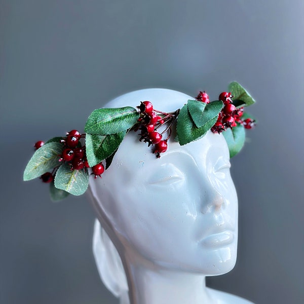 Christmas Flower Crown - Etsy