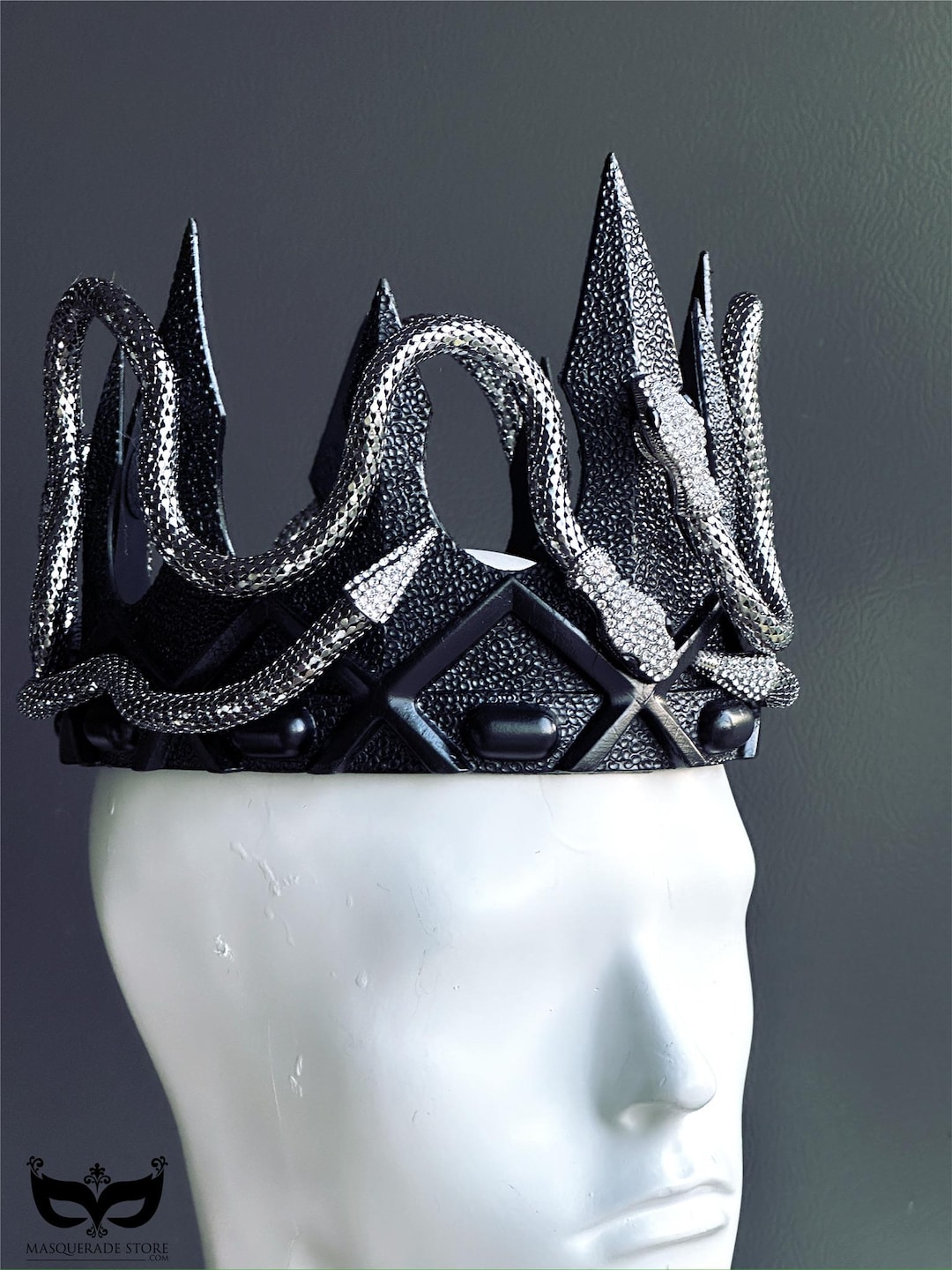 Men’s Crown Snake Crown Serpent Halloween Snake King Crown Cosplay for ...
