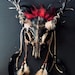 Deer Skull Mask Halloween Ritual Headdress Samhain Festival Viking Horn ...