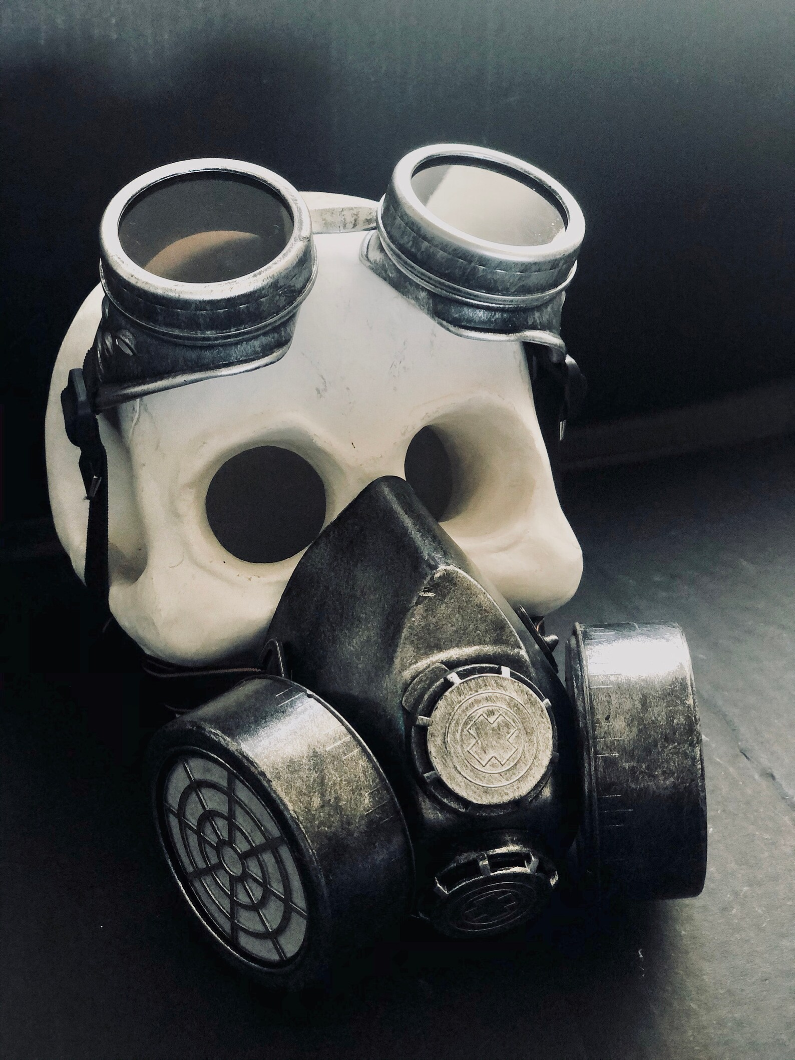 Cosplay Gas Mask Gold Distressed Respirator Steampunk Mask - Etsy