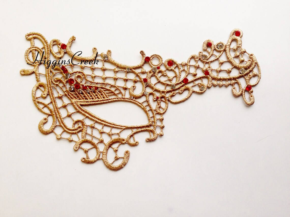 Gold Lace Masquerade Mask, Women's Party Mask, Customized - Etsy
