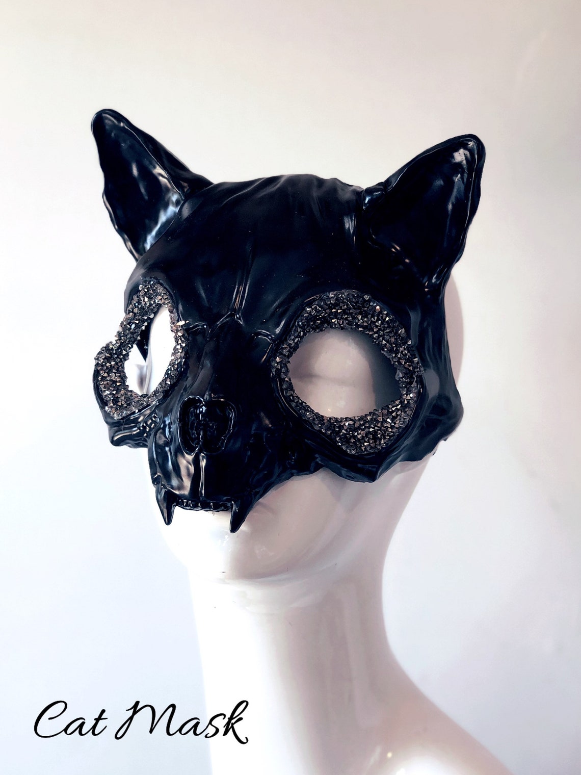 Cat Masquerade Mask Cat Costume Halloween Mask Cat Masks - Etsy