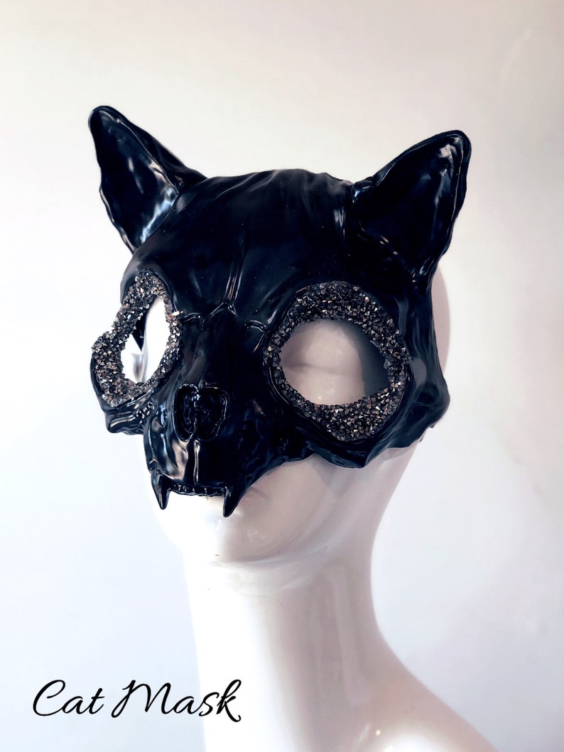 Cat Masquerade Mask Cat Costume Halloween Mask Cat Masks - Etsy
