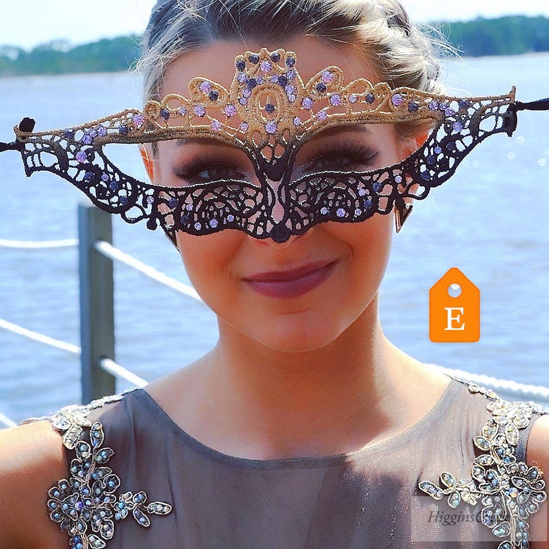 Sexy Gold Masquerade Mask Gold Lace Mask Mardi Gras Mask - Etsy