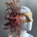 Gold Venetian Mask, Woman Masquerade Mask, Gold Prom Mask, Masquerade ...