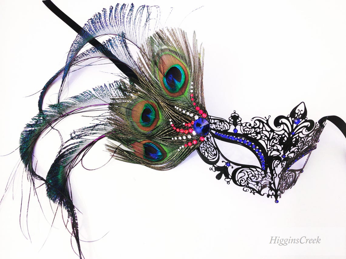July 4th Masquerade Ball Masks Women Feather Fourth of July Masks ...
