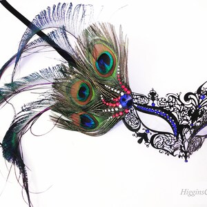 July 4th Masquerade Ball Masks Women Feather Fourth of July Masks ...