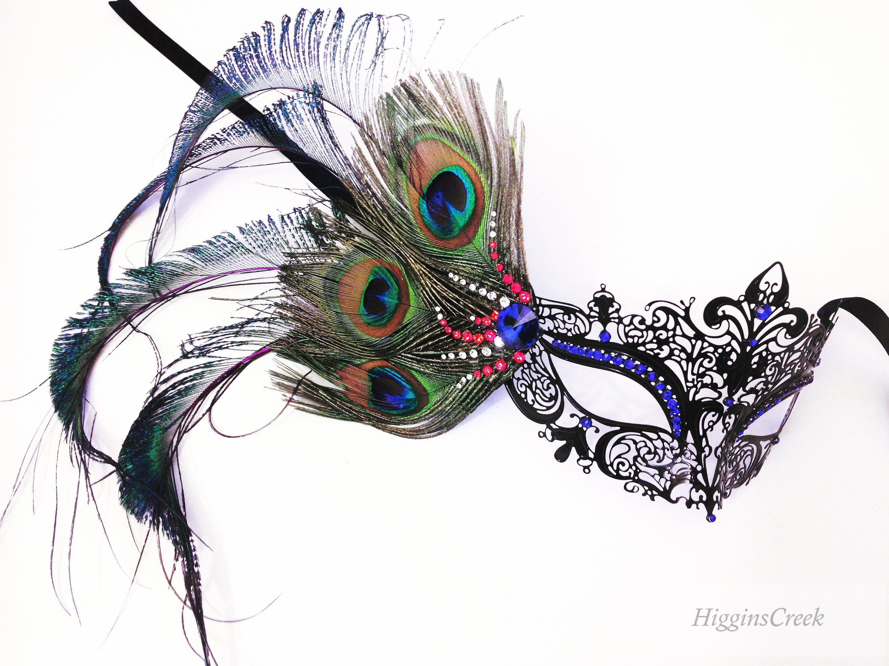 July 4th Masquerade Ball Masks Women Feather Fourth of July Masks ...