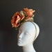 Magnolia Fascinator Hat Orange Hues Summer Tea Party Hat Magnolia ...