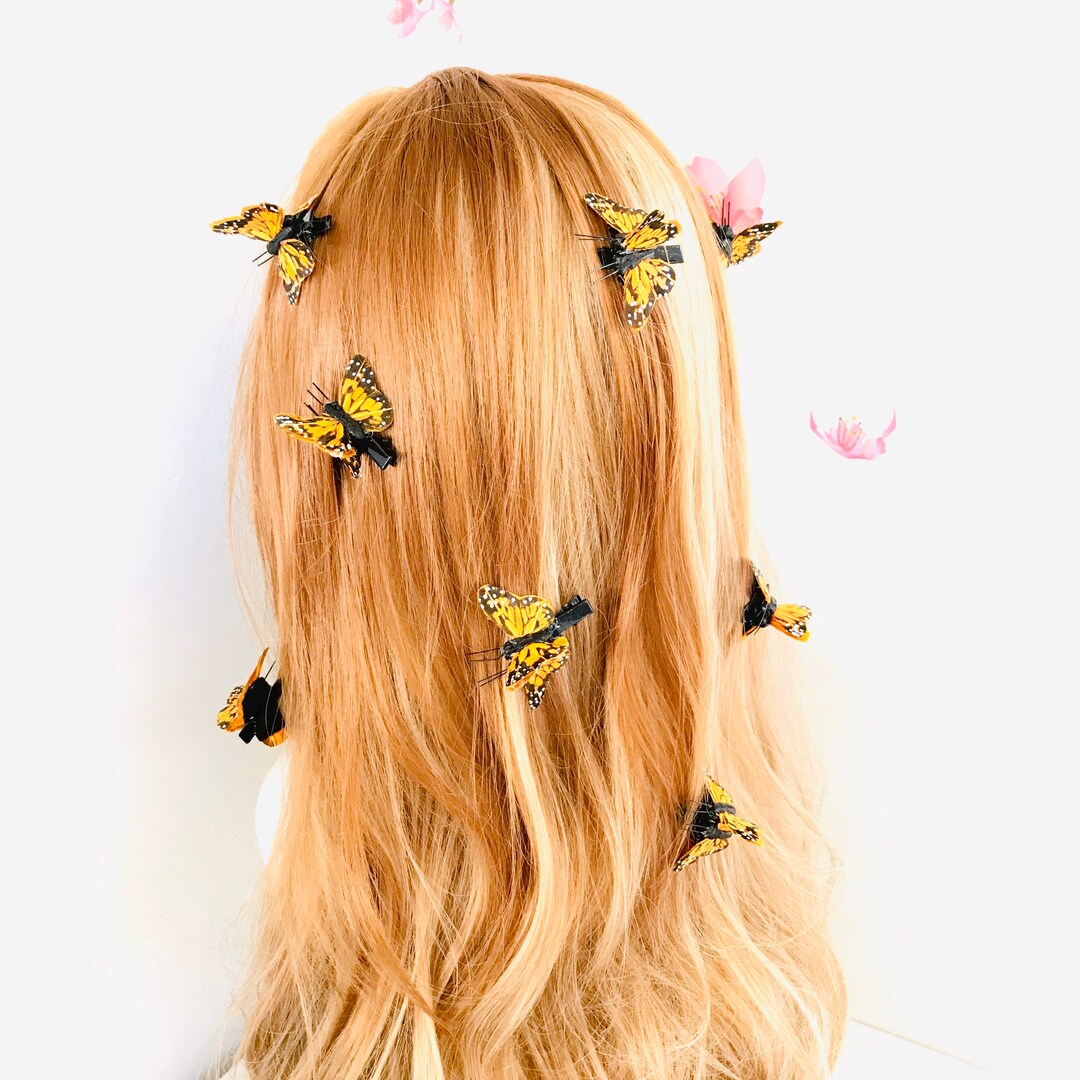 Monarch Butterfly Hair Clips L Small Butterfly Hairclips Women L Kids ...