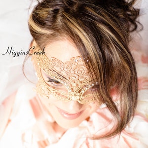 Lace Masquerade Mask, Venetian Bridal Boudoir Photo Prop - Etsy