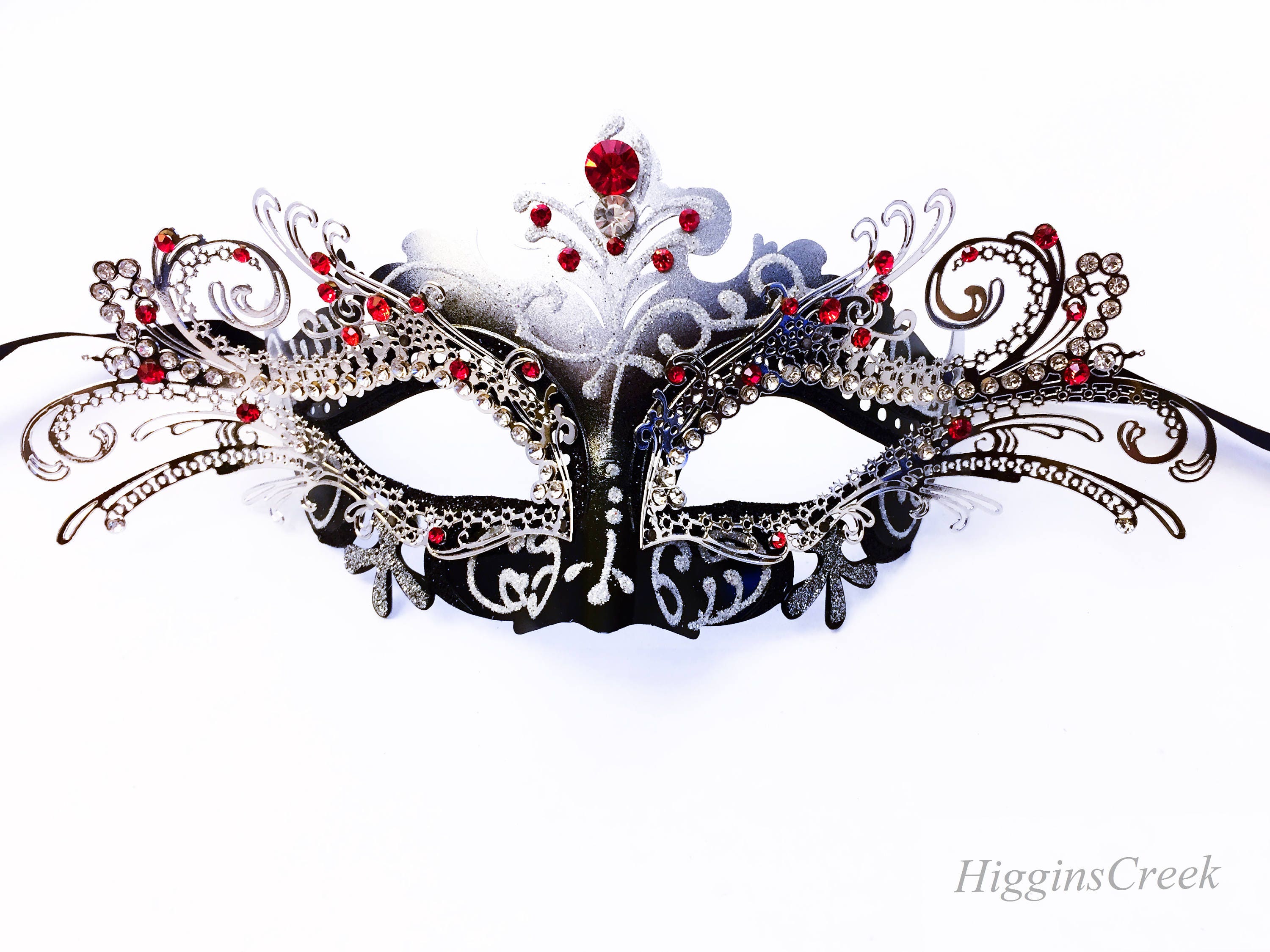 Silver Masquerade Mask Luxury Women's Masks Silver - Etsy