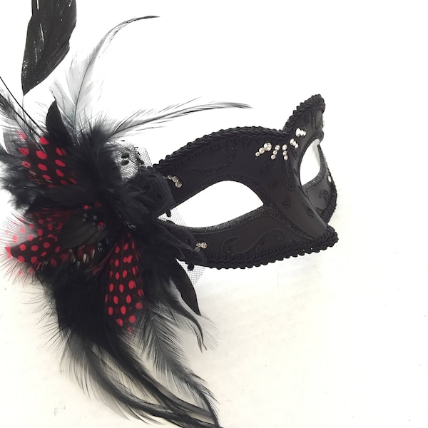 Polka Dot Masquerade Mask - Etsy