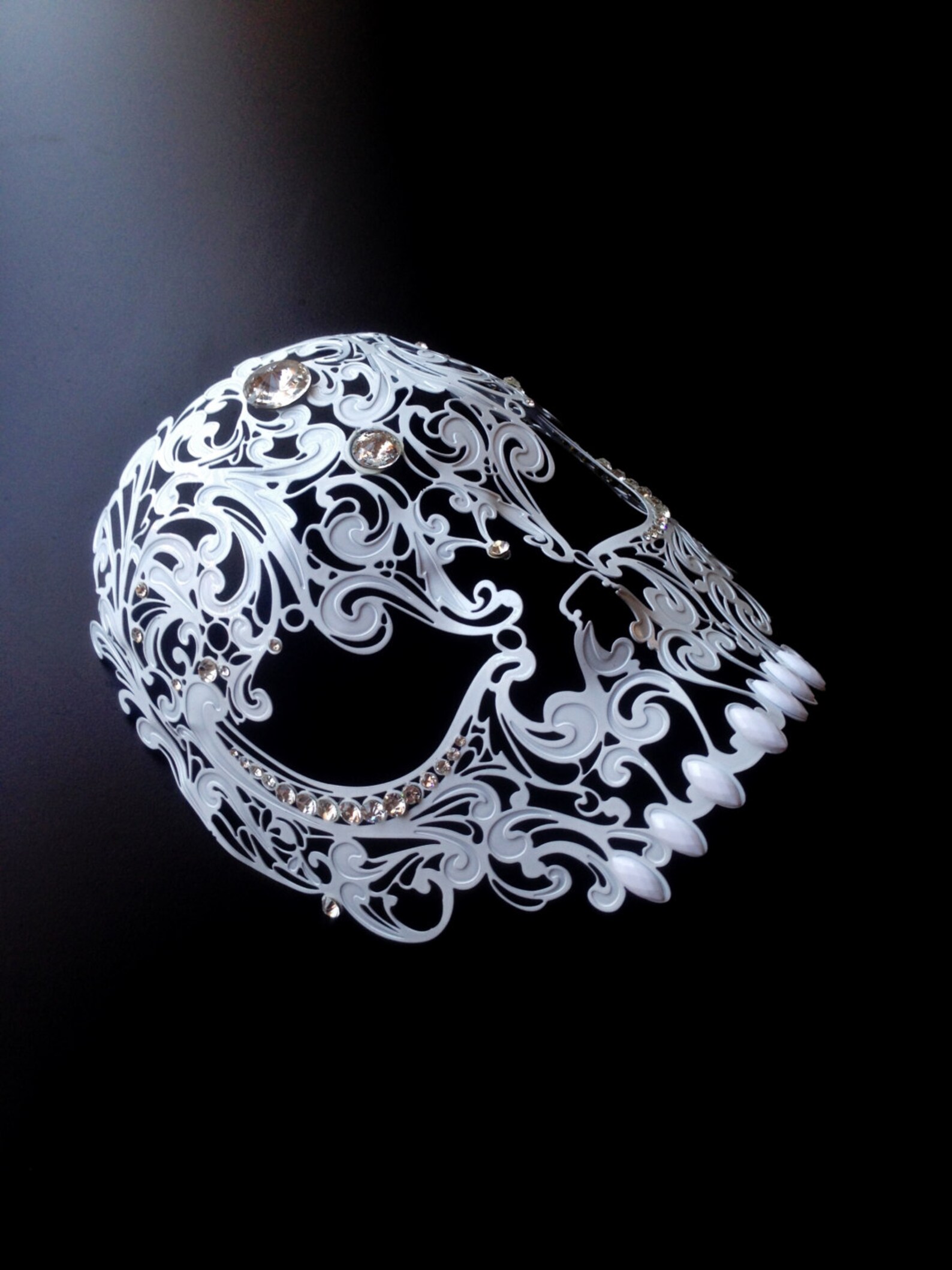 Mens Skull Mask Skull Masquerade Mask Metal Skull for Men Unique Men's ...