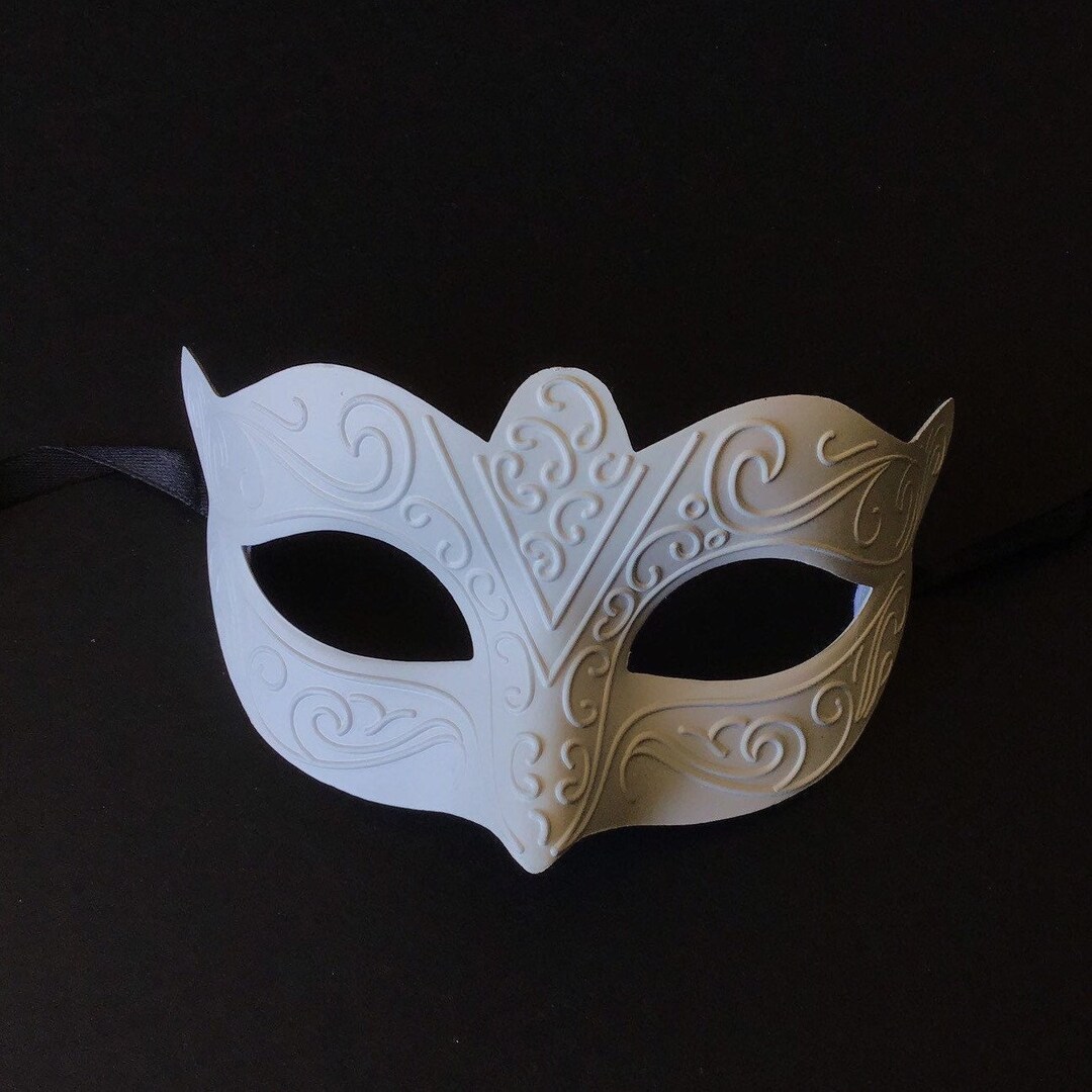 DIY Masquerade Masks - White Primer Only Blank Mask Base - Bulk ...