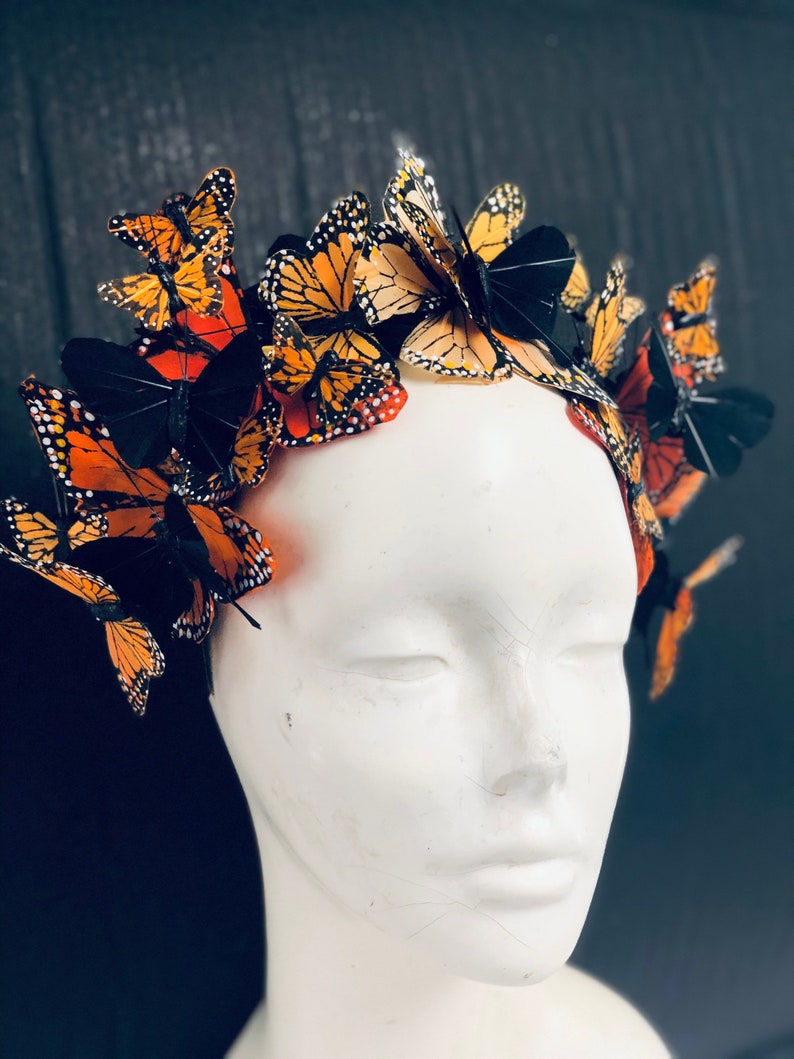 Butterfly Goddess Headdress Monarch Butterfly Headpiece - Etsy
