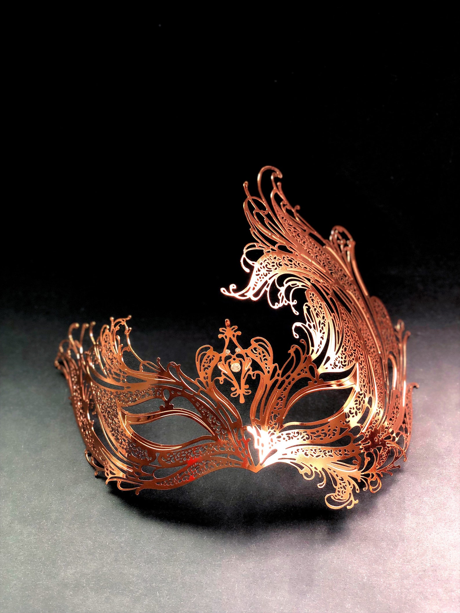 Gold Couple's Masquerade Masks Gold Phantom Mens Mask and - Etsy