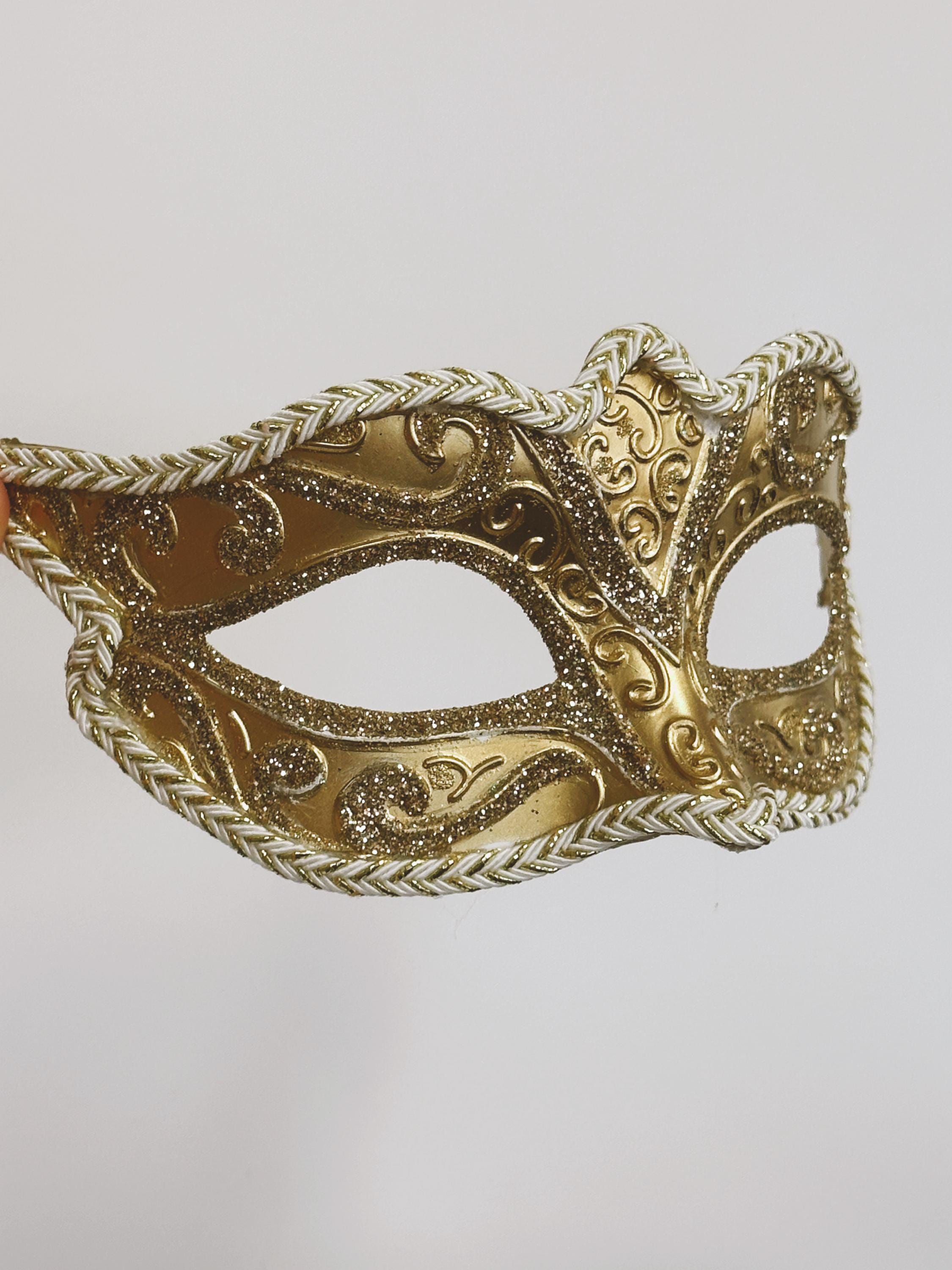 Elegant Gold Masquerade Mask Womens Wedding Masquerade Mask Gold ...