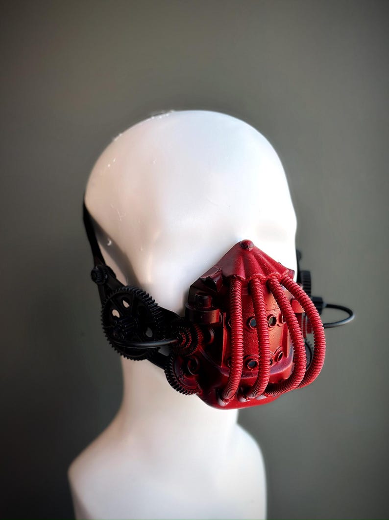 Steampunk Respirator Gas Cosplay Mask - Gold - Etsy