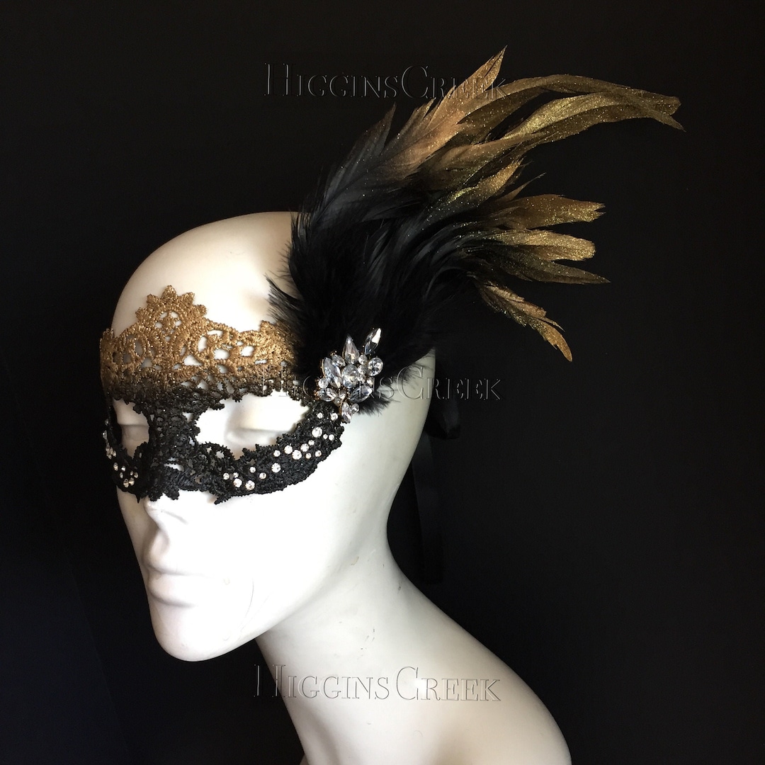 Greek Goddess Mask, Women Lace Masquerade Mask, Sexy Gold Mask, New ...