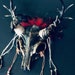 Deer Skull Mask Halloween Ritual Headdress Samhain Festival Viking Horn ...
