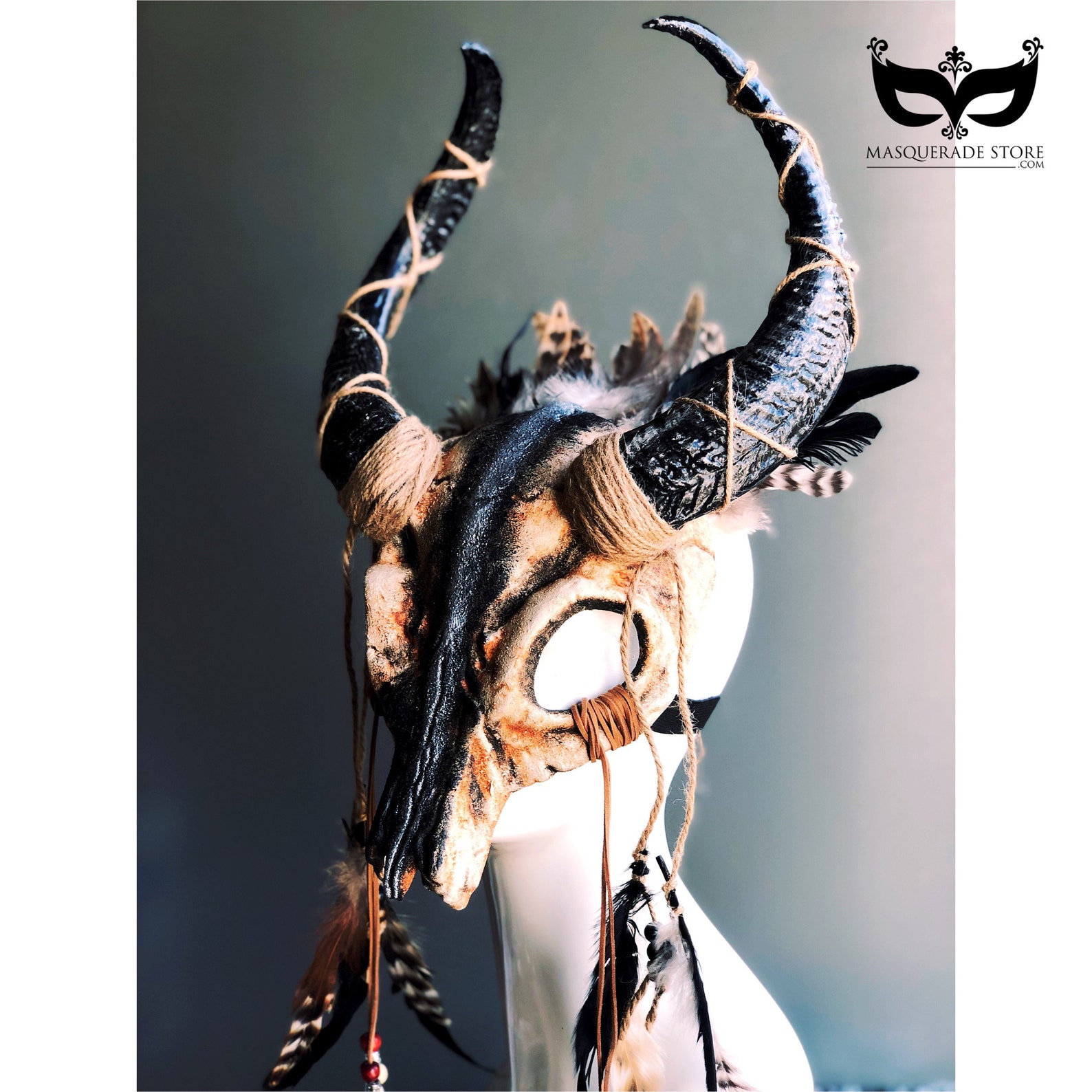 Witch Headdress Pagan Crown Gaelic Festival Skull Crown - Etsy