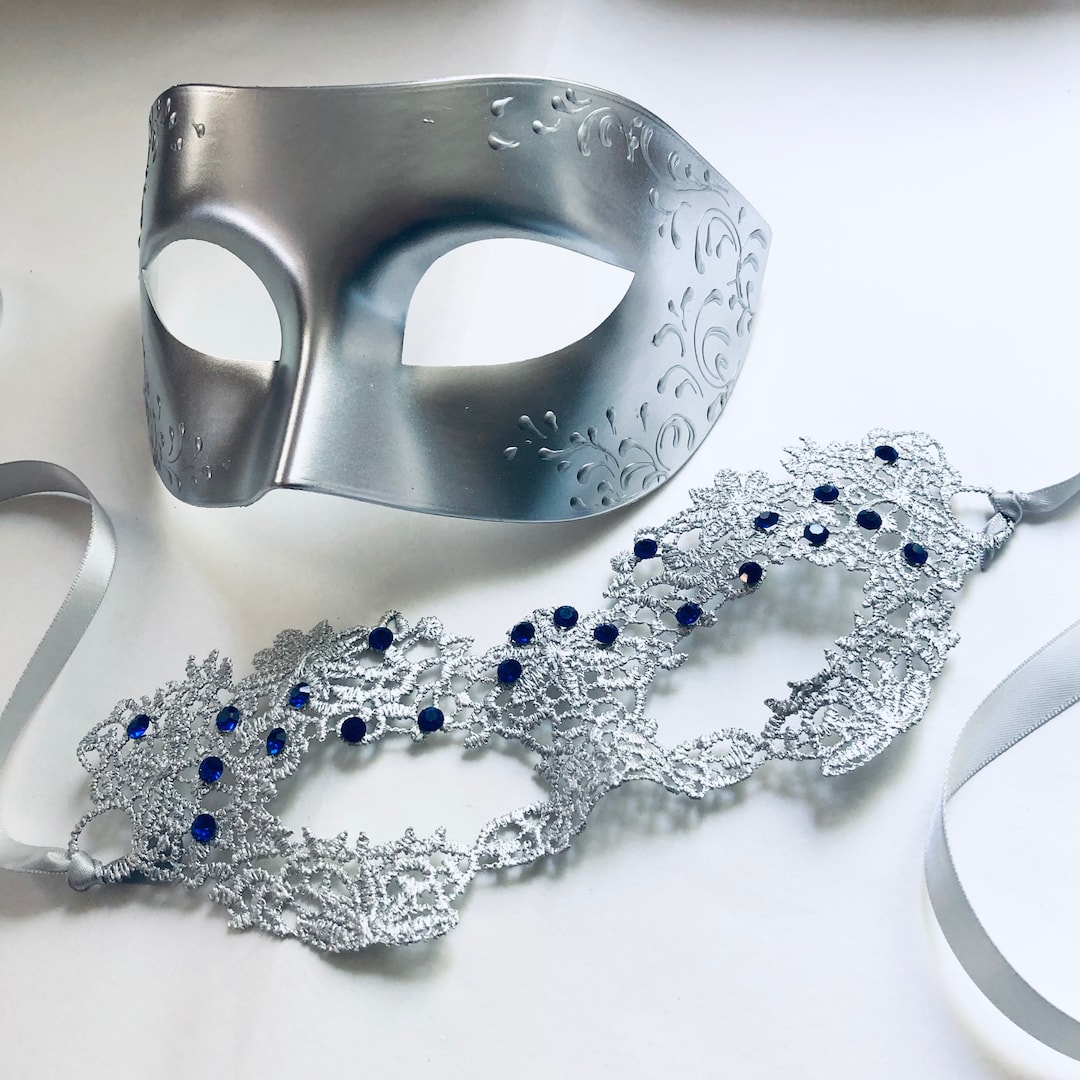 Silver Mask Masquerade Masks for Women Masked Ball Party Mask ...