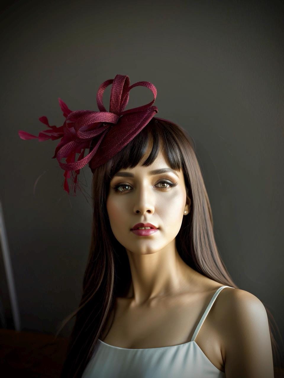 Formal Fashion Hats Derby Accented Fascinator Women Dressy Hat Wedding ...