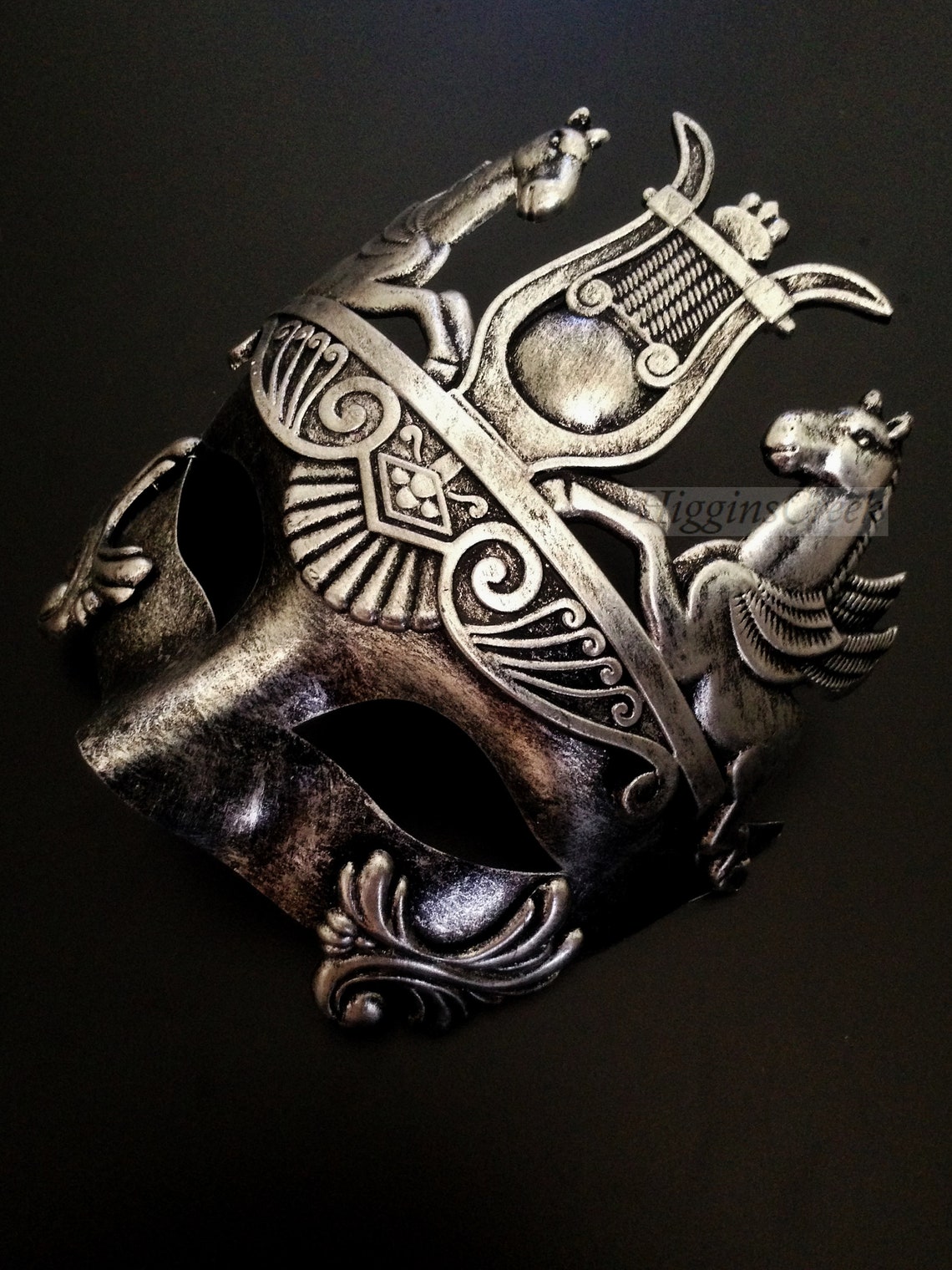 Masquerade Mask for Men Silver Gold Roman Mask Greek God - Etsy