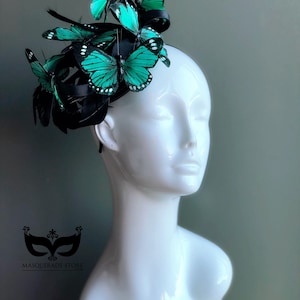 Pink Butterfly Fascinator Pink Party Hat Butterfly Headpiece, Pink ...