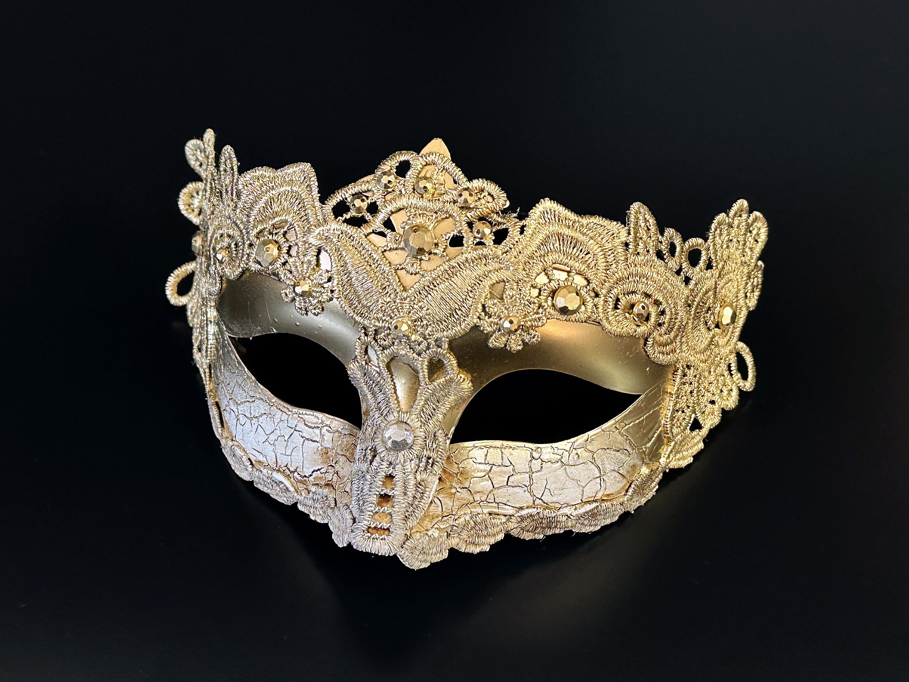 Masquerade Mask Gold Lace Mask Womens Masquerade Mask Ball Mask Party ...