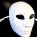 White Full Face Costume Mask, Cosplay Mask, DIY Mask, White Blank Mask ...
