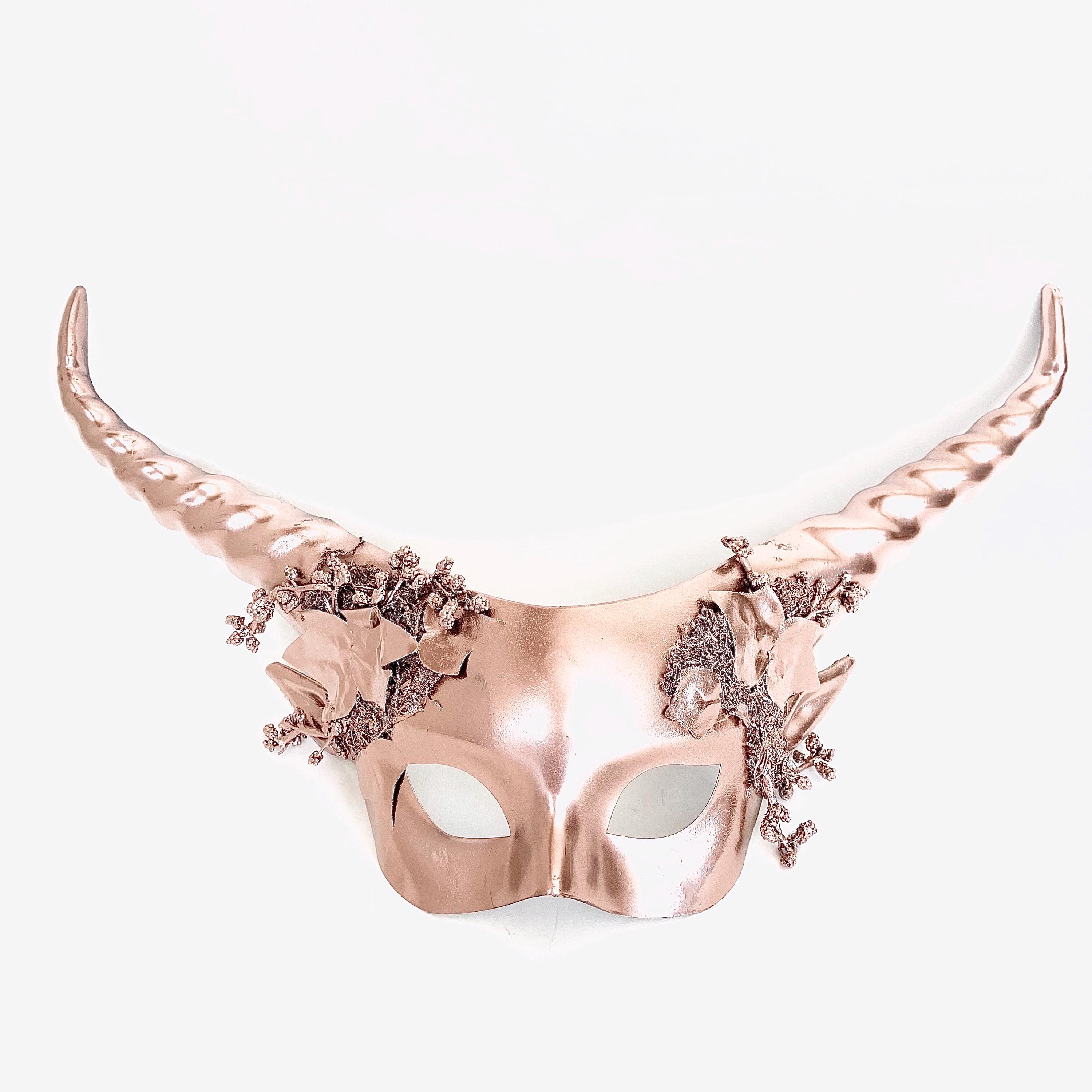Masquerade Mask Couples L Mythical Creature L Women Horn Headdress L ...