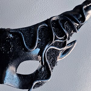 Black Horned Snake Mask – Gothic Serpent Mask for Medusa Cosplay, Pagan ...