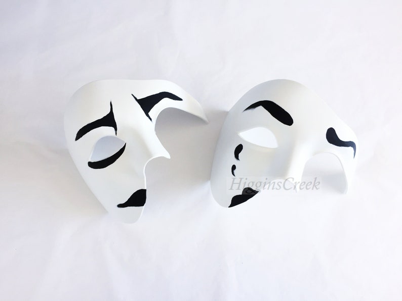 Mime Masks Couples Mime Mask Set Halloween Mime Masks Etsy