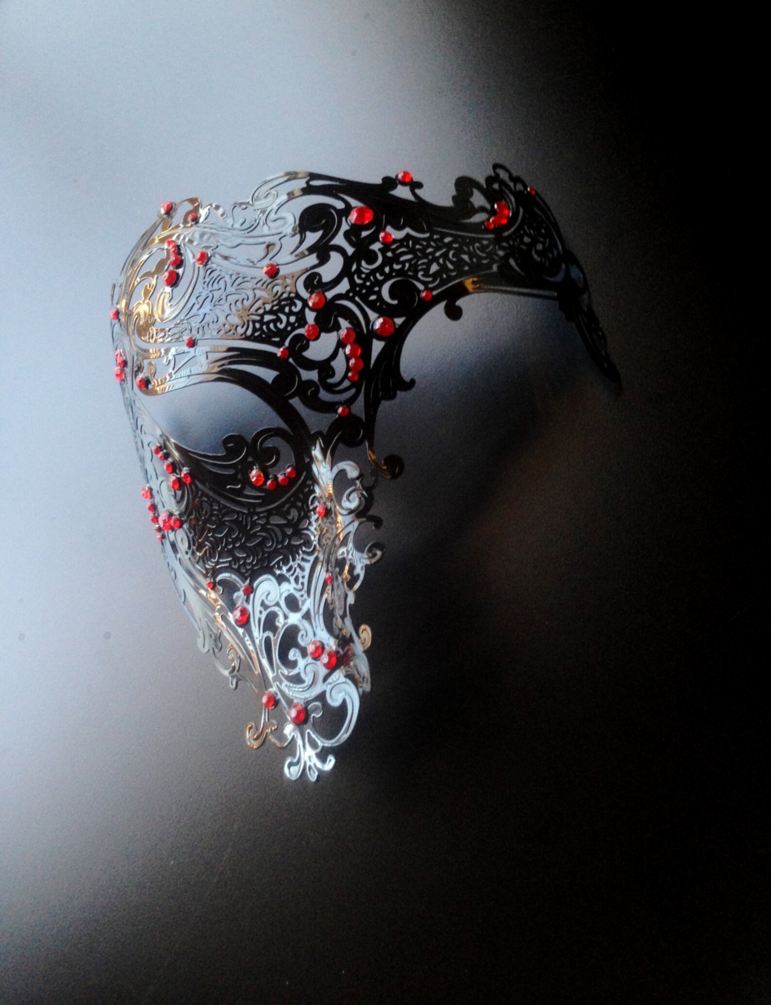 Half Face Masquerade Mask Skull Mask Skull Face Masks Metal | Etsy