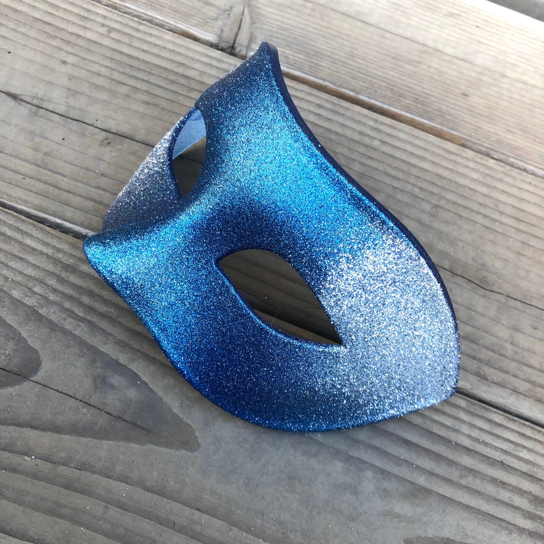 Mens Venetian Masquerade Prom Party Mask - Midnight Blue Shimmer - Etsy