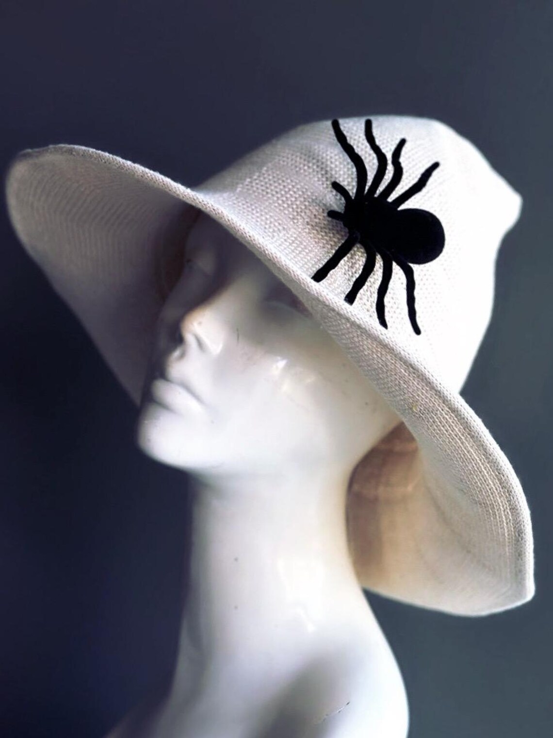 Halloween Witch Hat With Sun Flower - Woolblend Witch Hat Cosplay ...