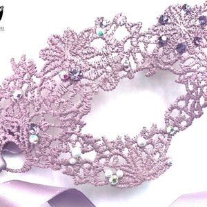 Lilac Princess Masquerade Mask, Womens Masquerade Mask, Lace Mask ...