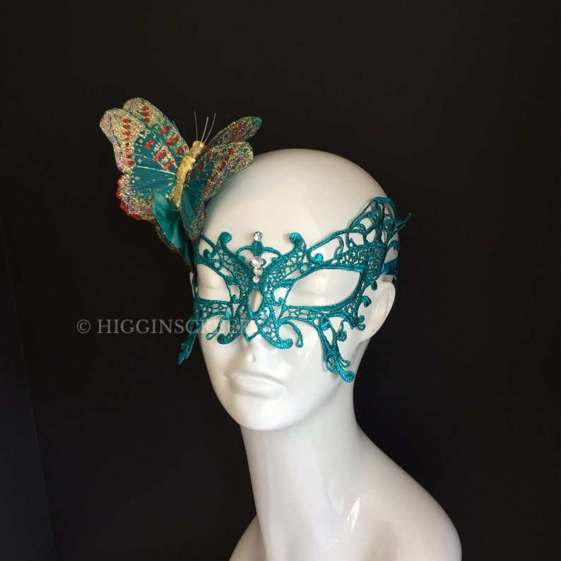 Masquerade Mask Woman Turquoise Teal Masquerade Mask Women | Etsy