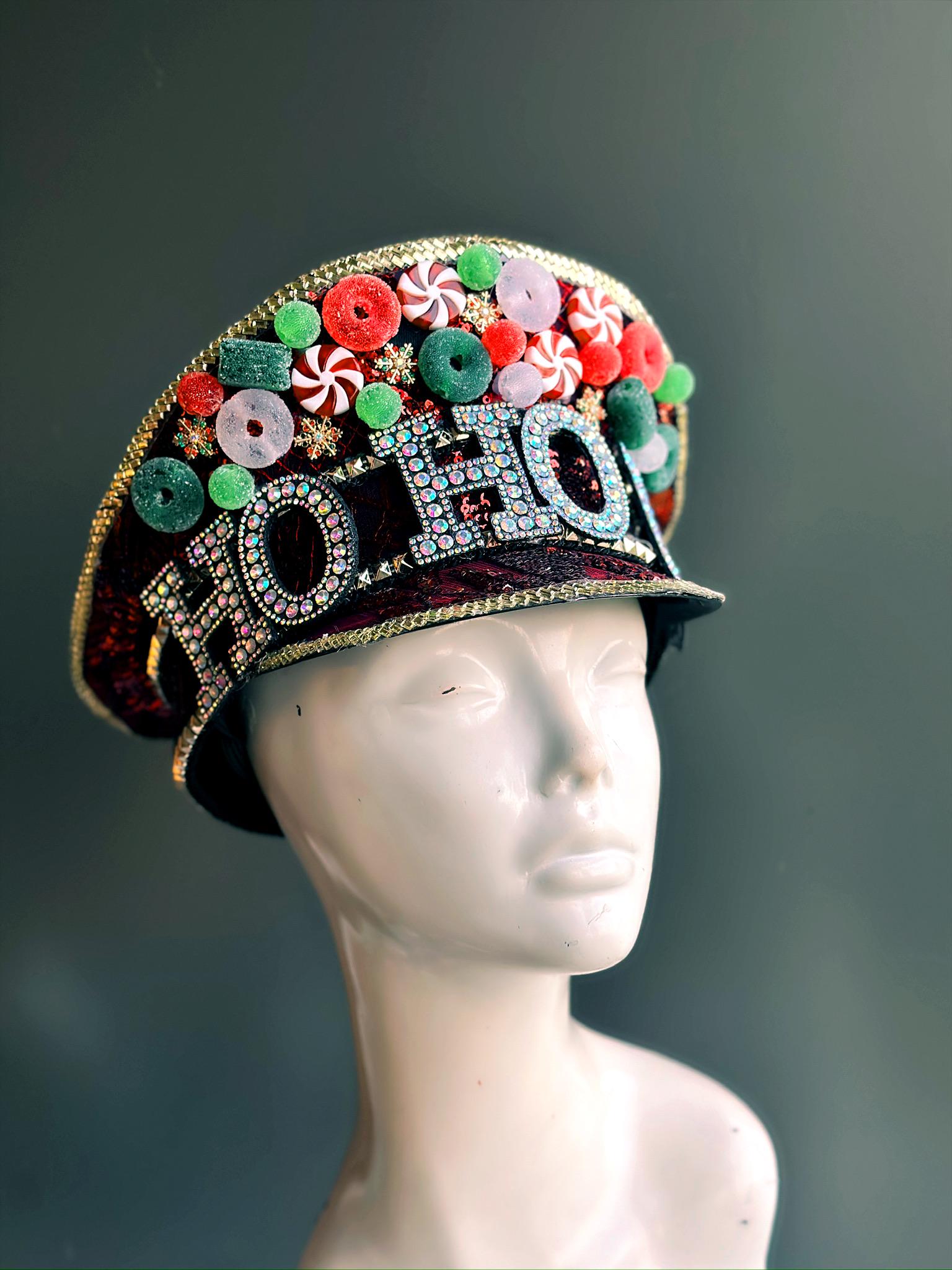 Ho Ho Ho Christmas Captain Hat – Holiday Candy Accessory - Etsy