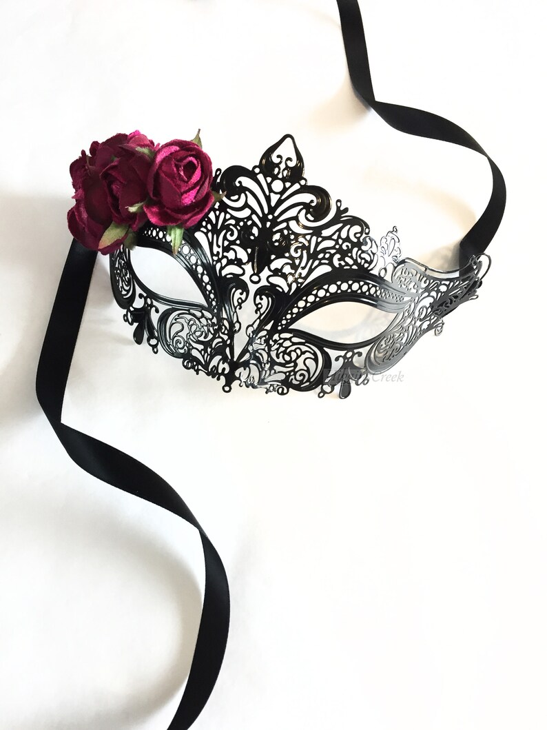 Masquerade Mask Woman L Flower Masquerade Mask L Mask With - Etsy