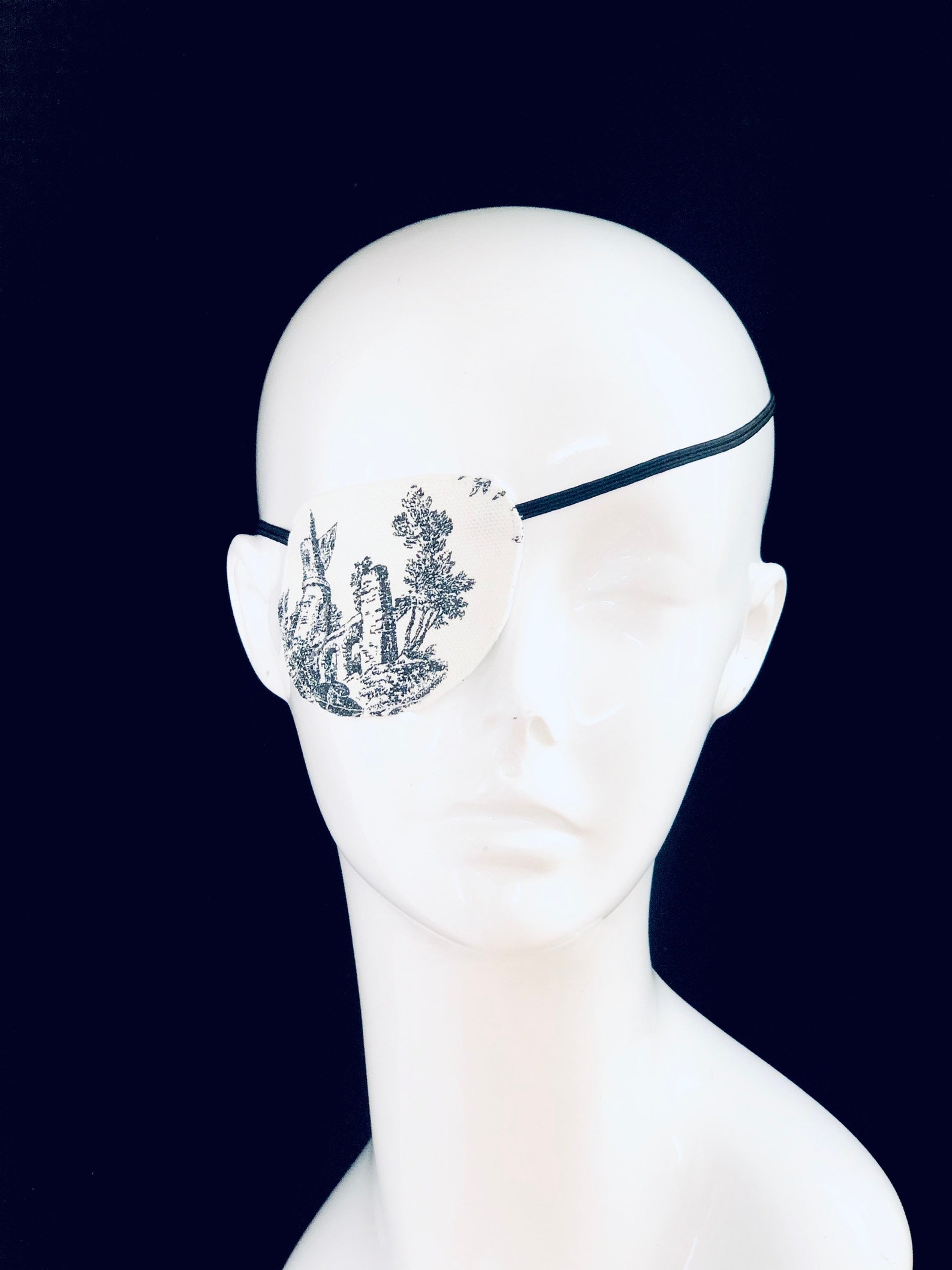 Simple Eye Patch CUSTOM SIZE Fabric Eyepatch 3 Layer Cotton Soft Fabric ...