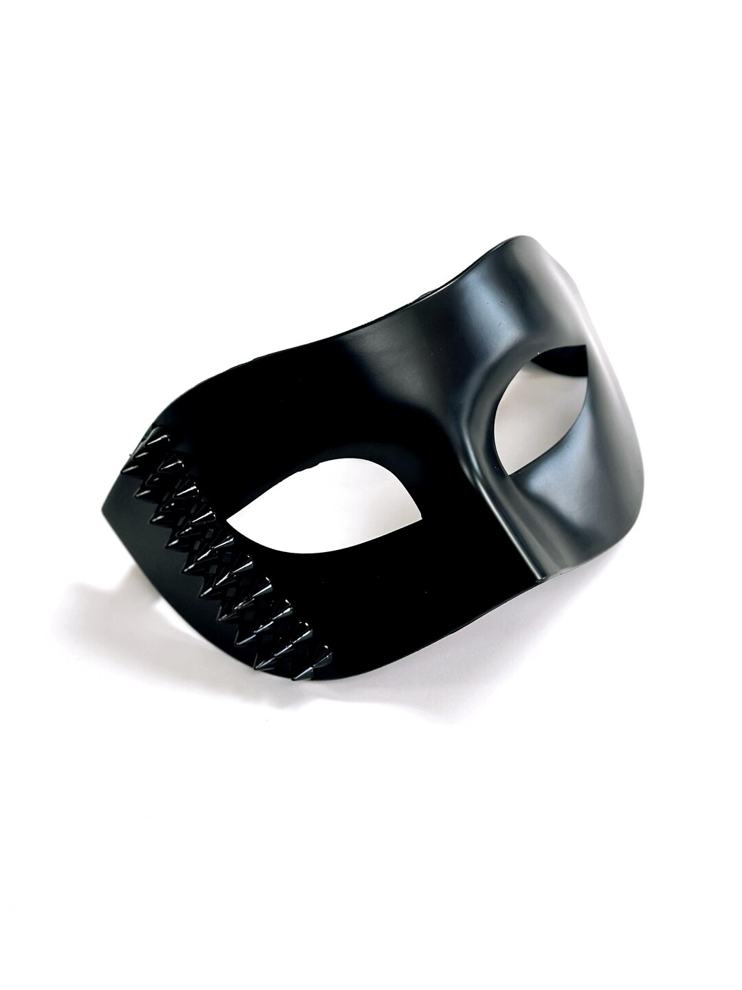 Black Stud Masquerade Mask Mens Black Masks Masquerade Party Masks Ball ...