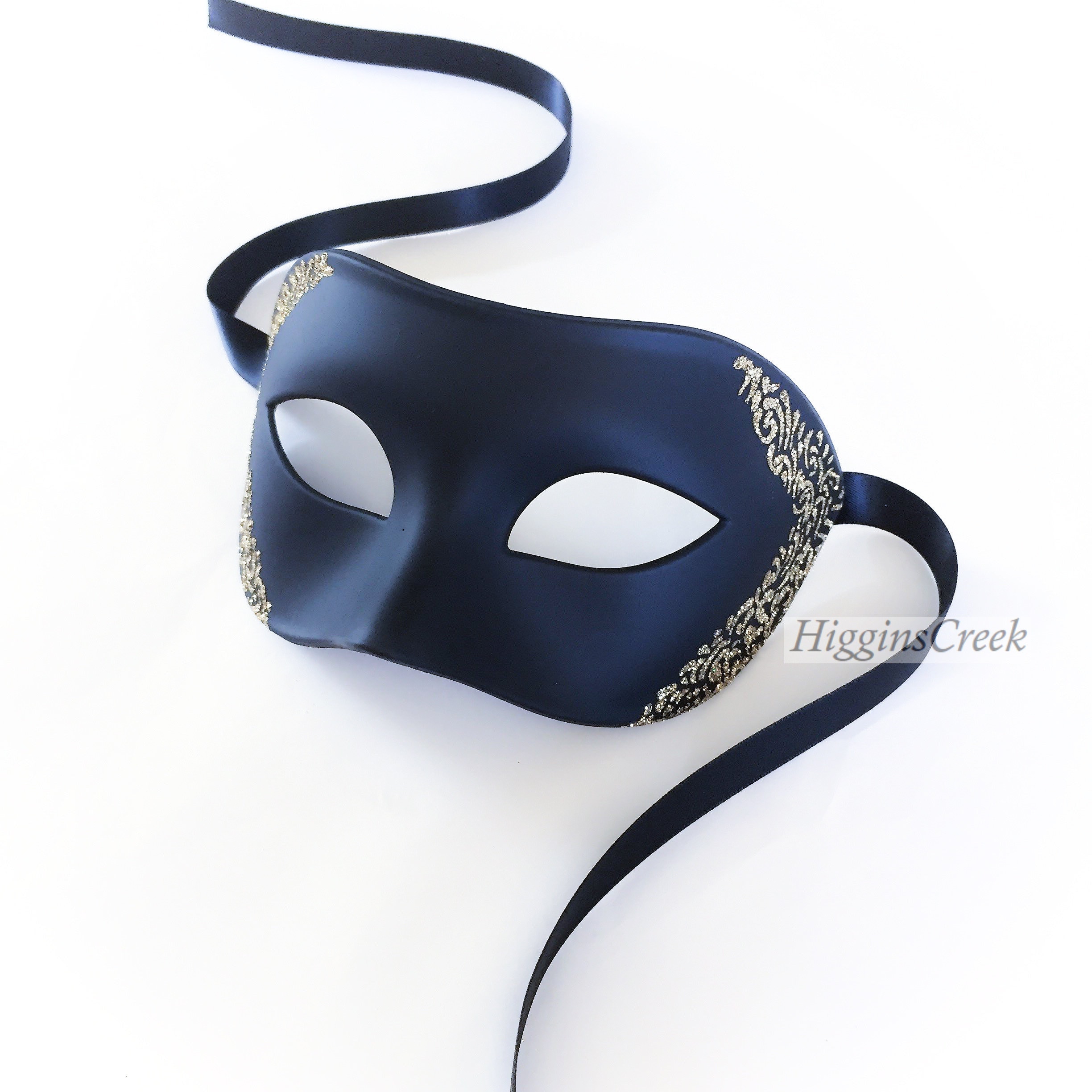 Elegant Mens Masquerade Mask Custom Mens Venetian Mask Black - Etsy