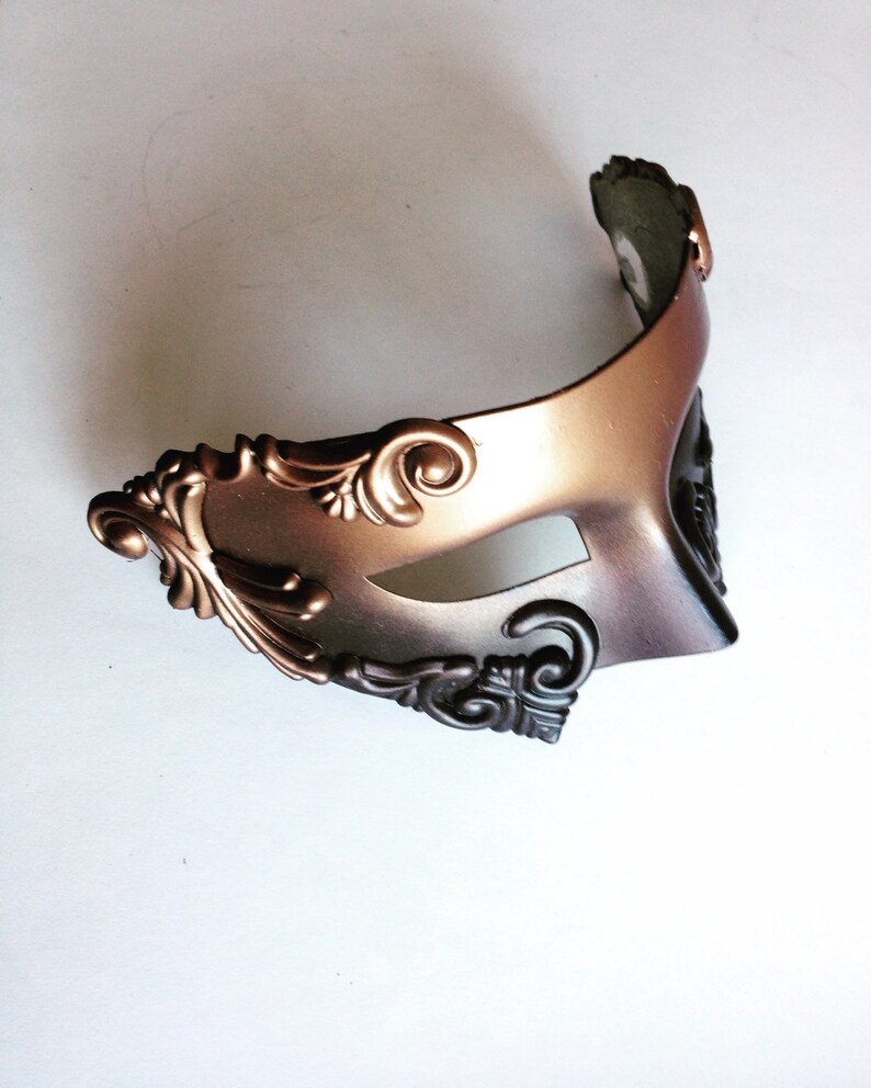 Bronze Mens Masquerade Mask Mens Face Masks Mens Venetian - Etsy