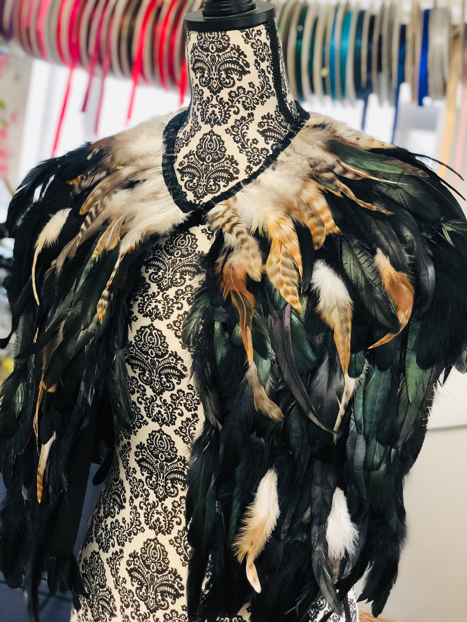 Bird Feather Cape Animal Cape Man Viking Warrior Cape Wicca Ritual ...