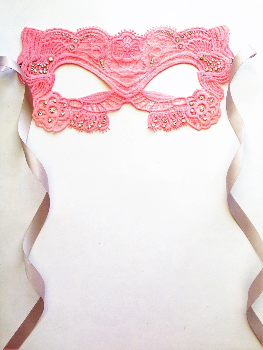 Pink Masquerade Mask, Pink Womens Lace Mask, Pink Lace Masks, Mardi ...