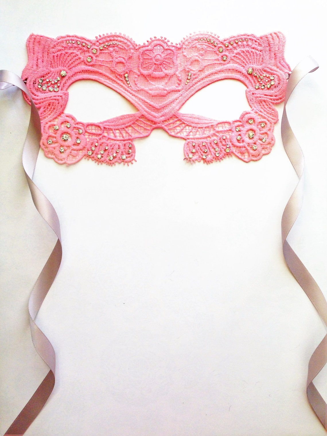 Pink Masquerade Mask Pink Womens Lace Mask Pink Lace Masks - Etsy