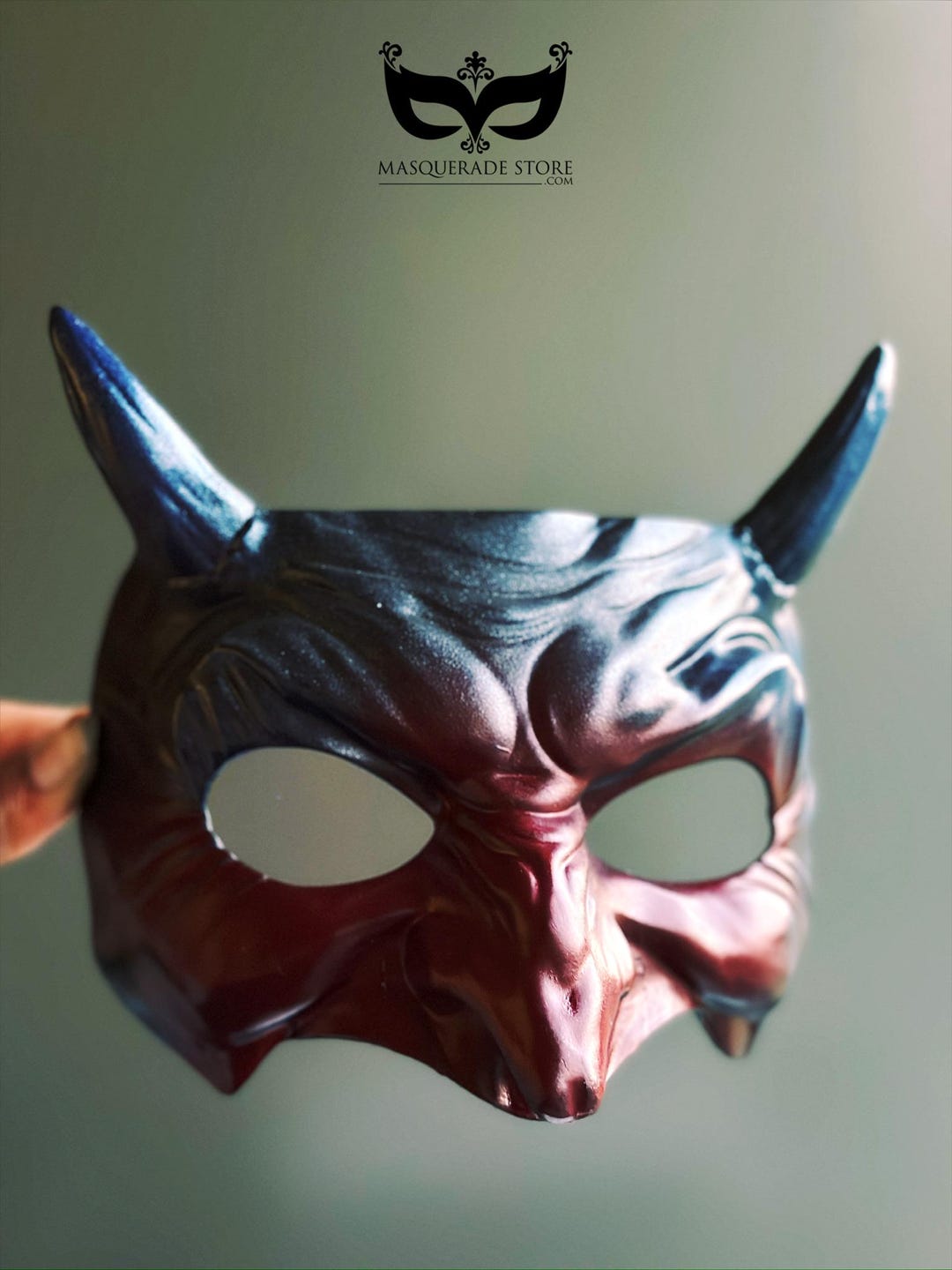 Red Blue Devil Mask for Halloween, Cosplay, Horror Costume Party - Etsy